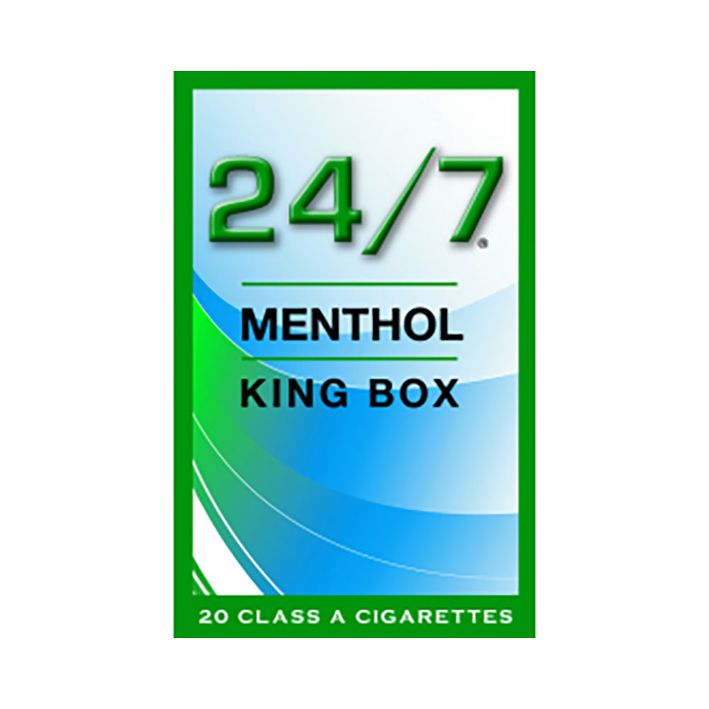 24/7 MENTHOL KG BOX – SILVER STAR WHOLESALE